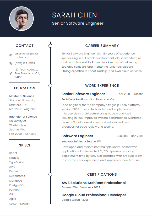 QuickResumeBuild | Professional Resume Builder